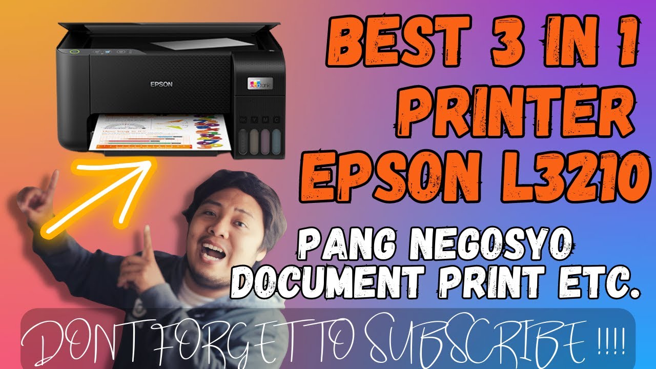 BEST PRINTER PANG NEGOSYO EPSON L3210 | PANOODIN MO TO - YouTube