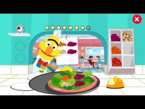 Sesame Street 'Super Salad Diner' | Kids Game, Educational Learning ...
