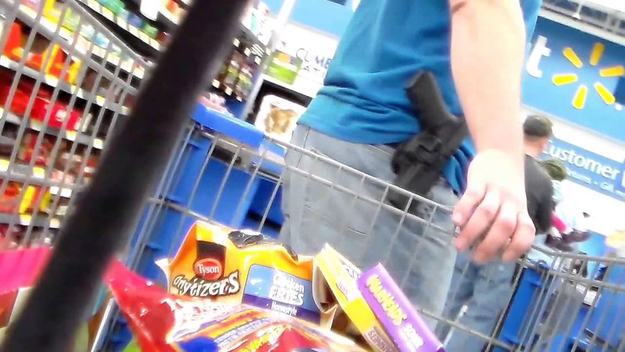 Open carry glock 20 in walmart while shopping - YouTube