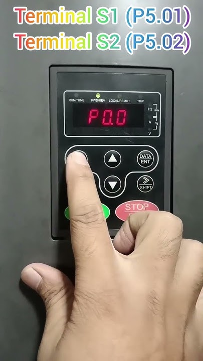 INVT GD 200A VFD l Terminal Settings (S1-P5.01 and S2-P5.02) #invt #gd200A #terminal #switch ...