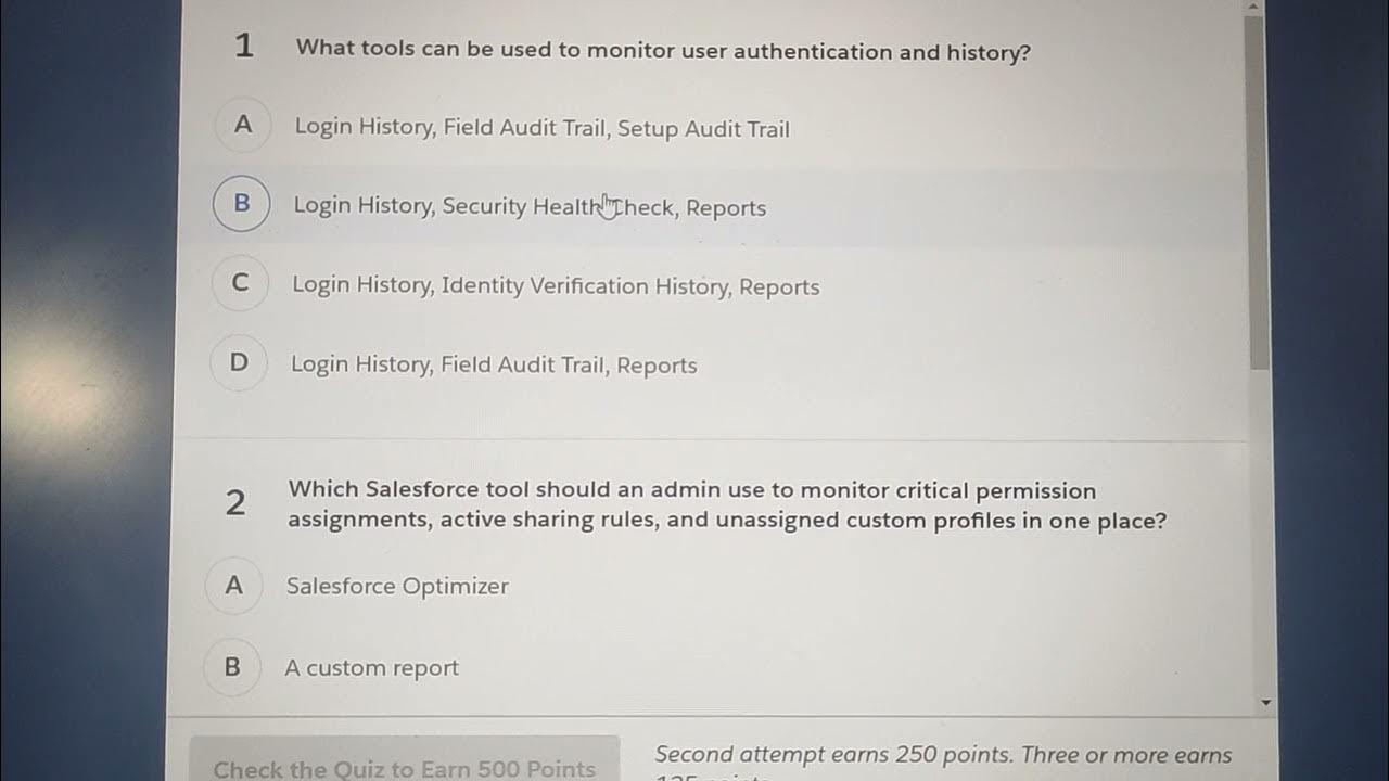 Security Specialist Superbadge Quiz 1 2 3 Salesforce Administrator Trailhead Superset