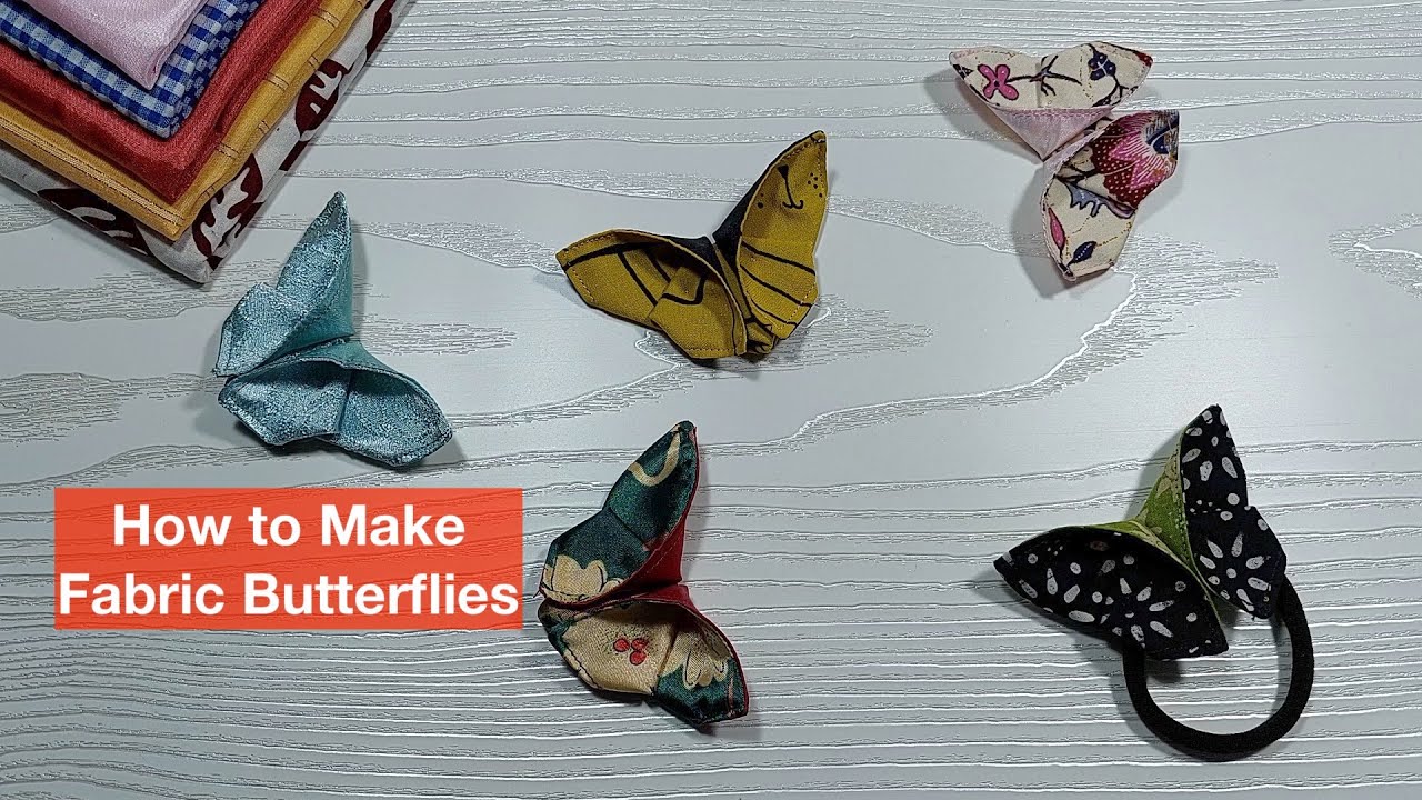 How to Make Fabric Butterflies | DIY Fabric Butterfly | Sewing Ides for ...