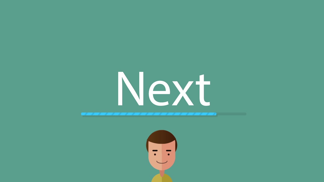 How to say Next in English - YouTube