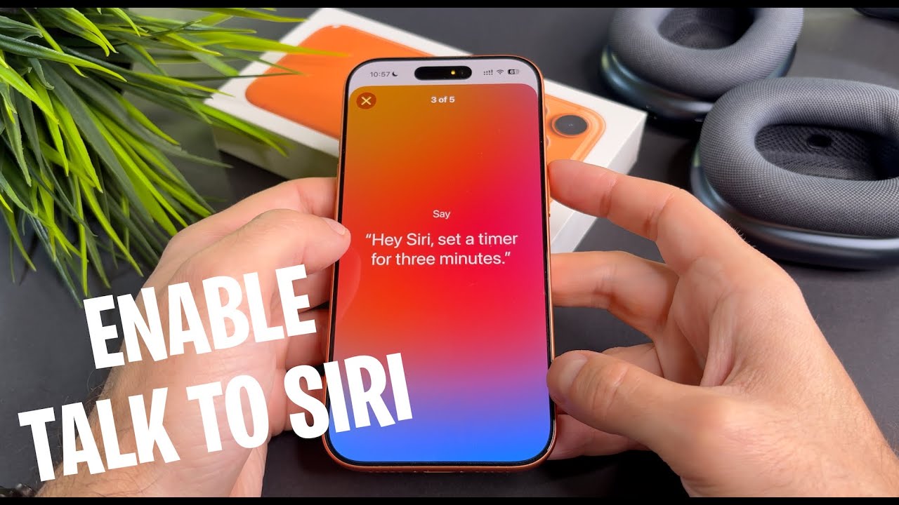 How To Activate Siri Or Hey Siri On iPhone 17 / iPhone 17 Pro - YouTube