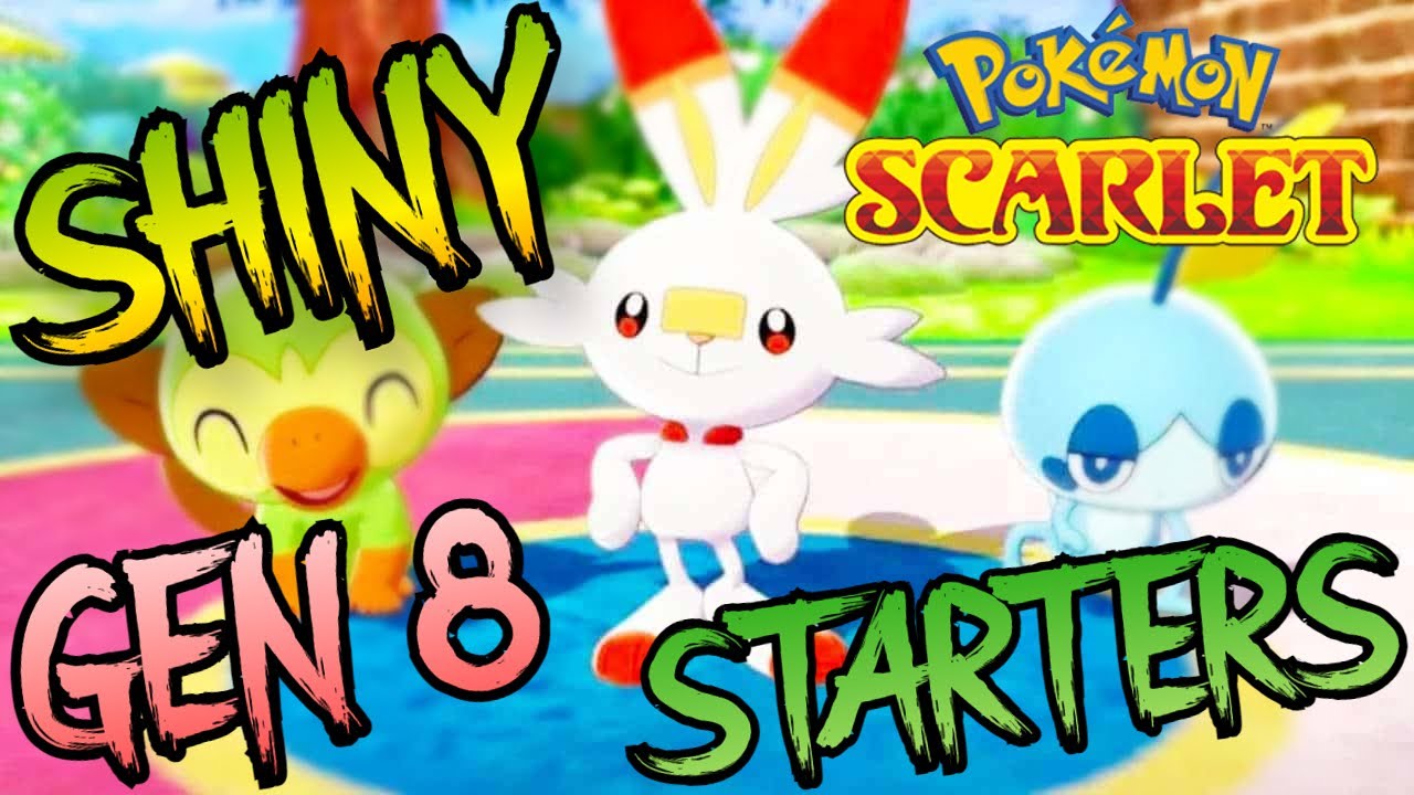 Shiny Gen 8 Starters Special Moves [Pokemon Scarlet] - YouTube