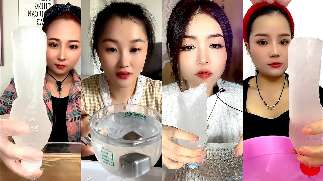 ASMR WATER BOTTLE ICE / SLUSH ICE / WHITE ICE. ICE EATING - YouTube
