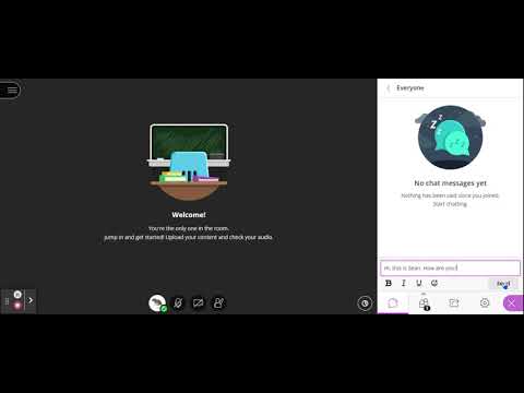 How to chat in Blackboard - YouTube