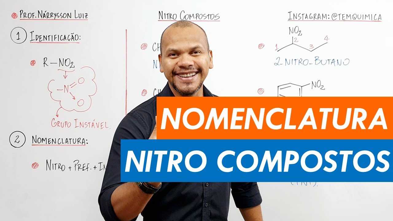 NOMENCLATURA DE NITRO COMPOSTOS | Episódio 10 de 11 - Funções Orgânicas ...