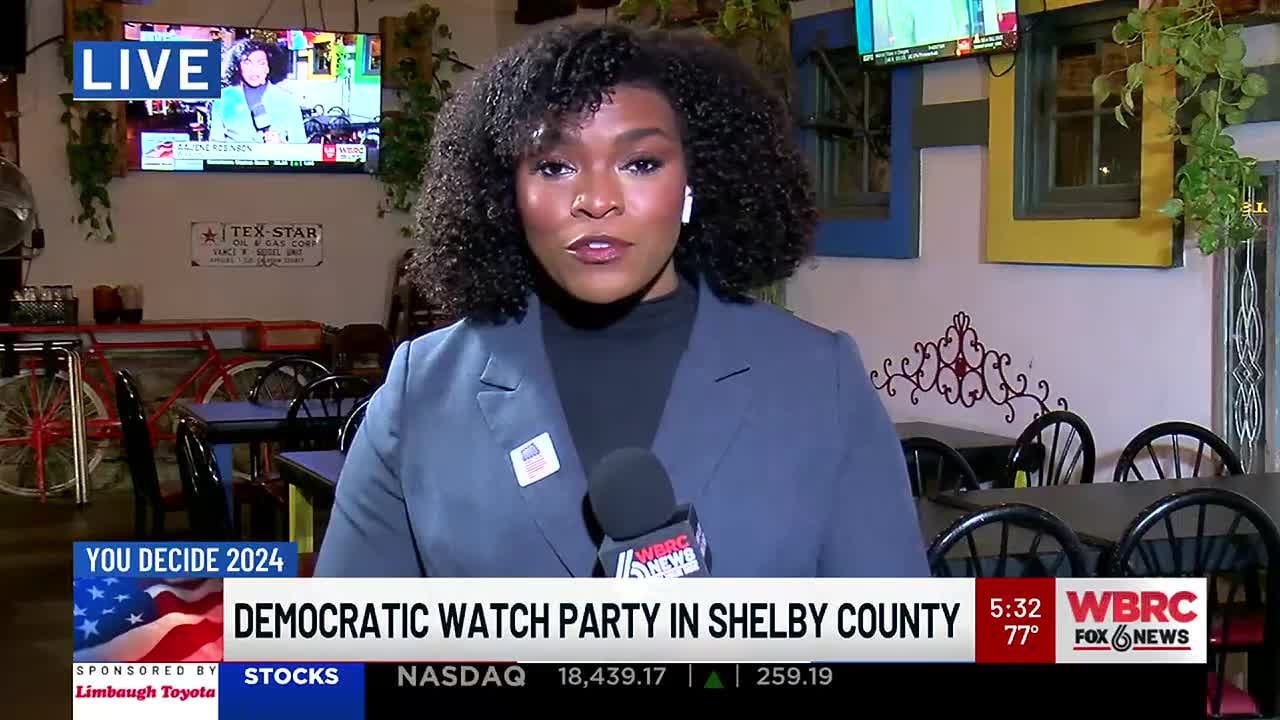 Democratic watch party in Shelby County - YouTube