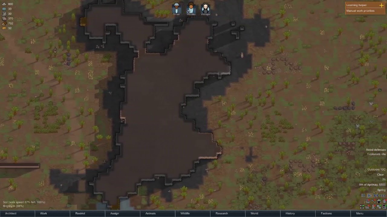 rimworld episode 2: the research tree - YouTube