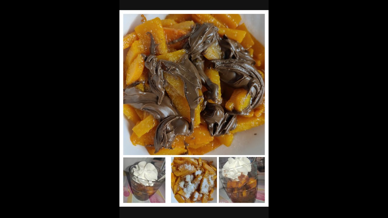 Zucca Fritta con Nutella e Panna Montata - YouTube