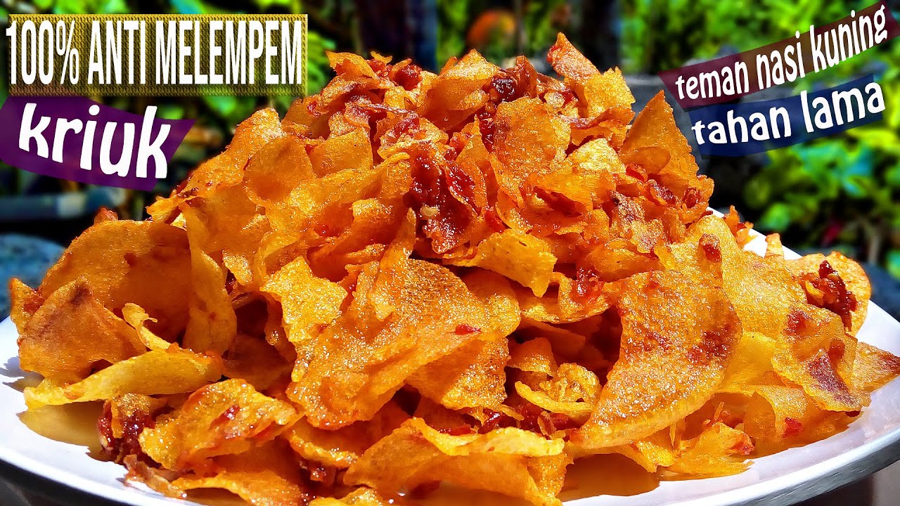Keripik Kentang Balado - KRIUK tanpa soda kue dan kapur sirih - YouTube