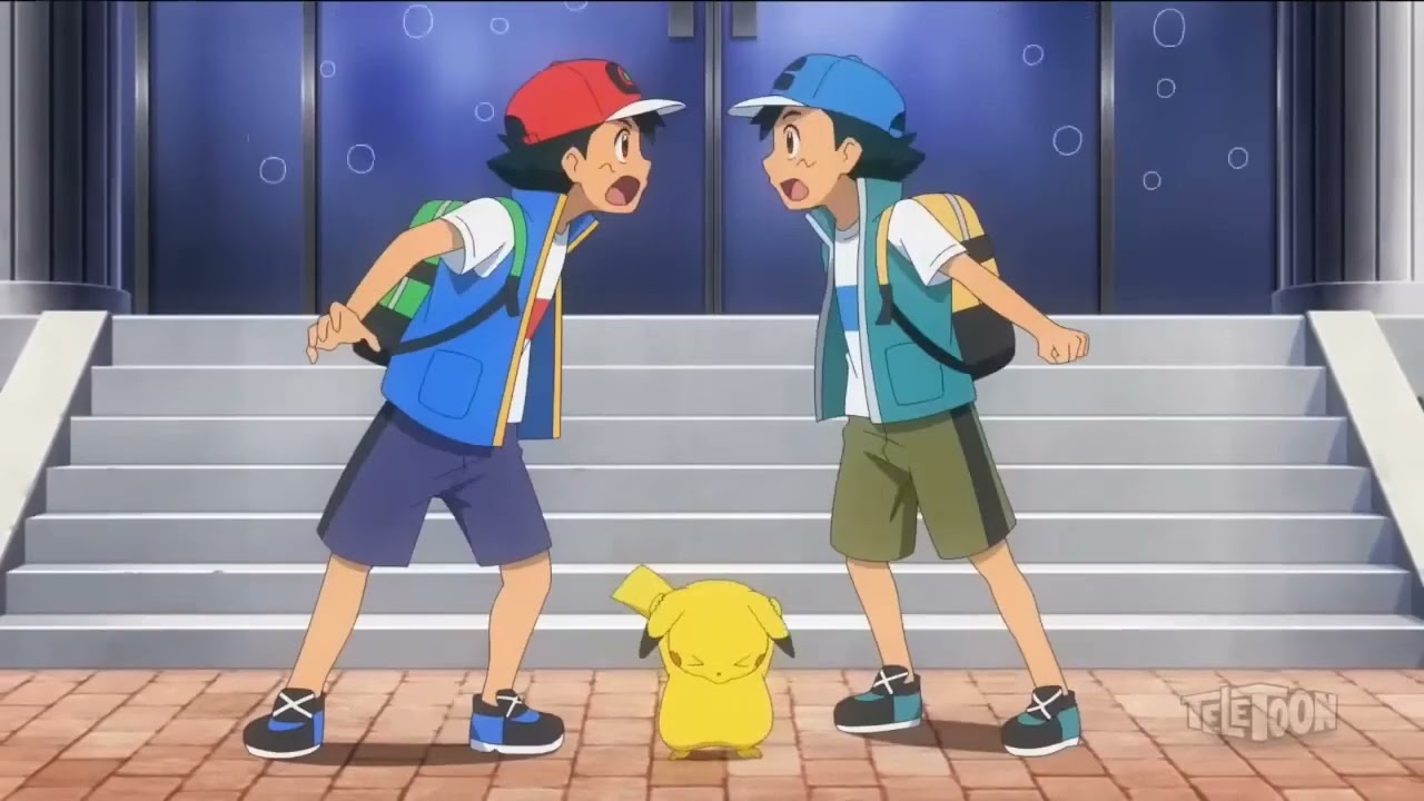Ash meet his duplicate HD ENGLISH DUB EPISODE POKEMON SWORD AND SHIELD ...