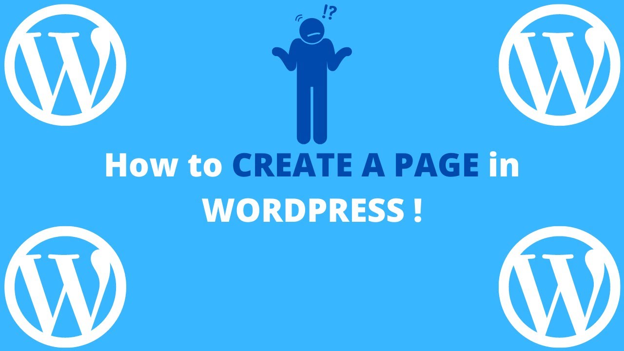 How To CREATE A New PAGE In WORDPRESS YouTube how-to-create-a-new-page-in-wordpress-youtube