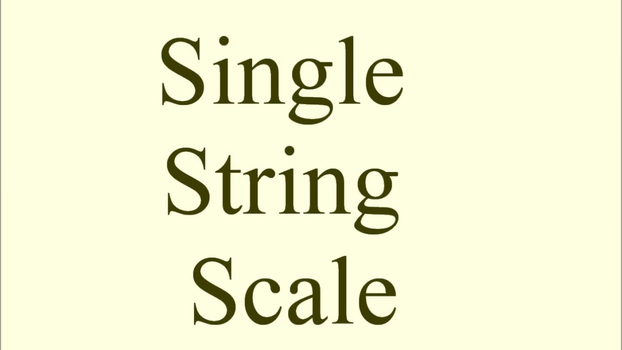 Single String Scale, Guitar Lessons with Russell Nollen - YouTube