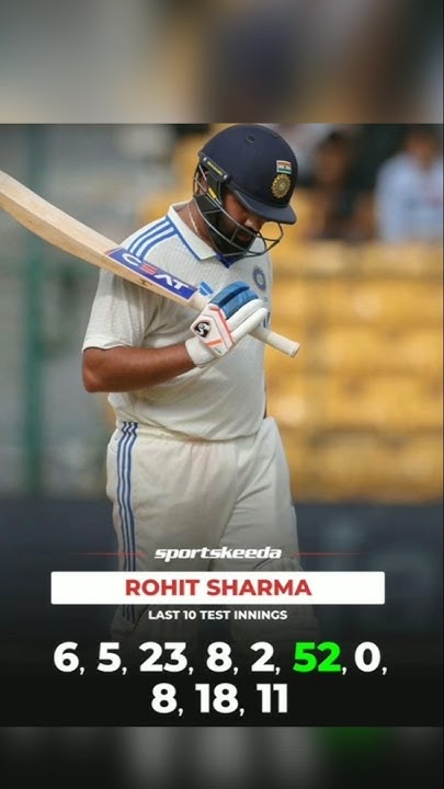 Rohit Sharma Performance In Last 10 Test Innings #Shorts #YouTubeShorts ...