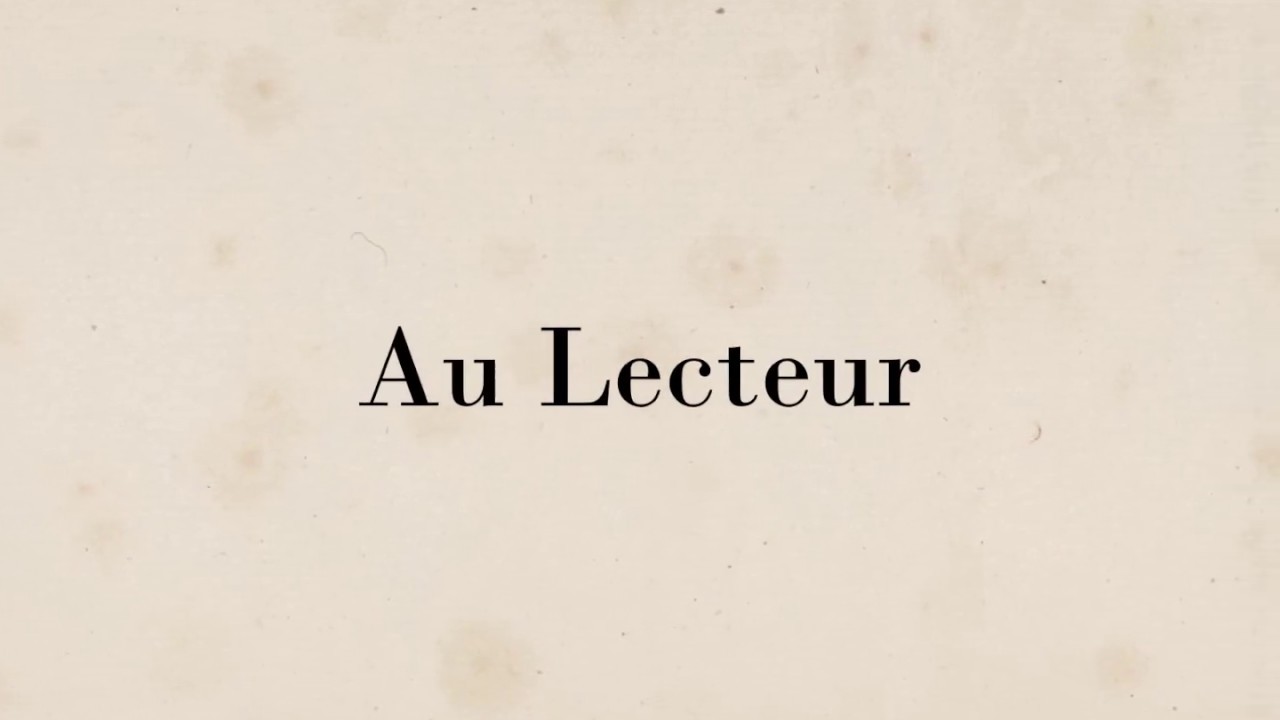 Au Lecteur, Charles Baudelaire - YouTube