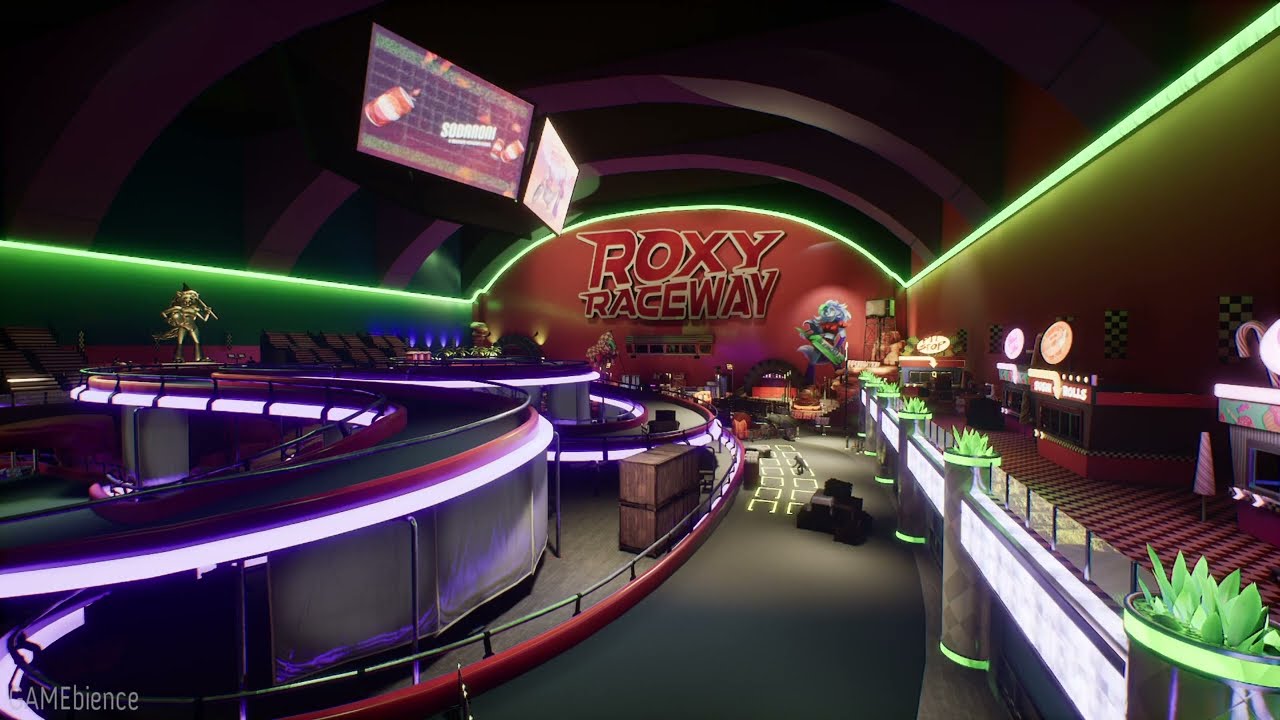 3 Hour - Five Nights at Freddy’s: Security Breach - Roxy Raceway Arena ...