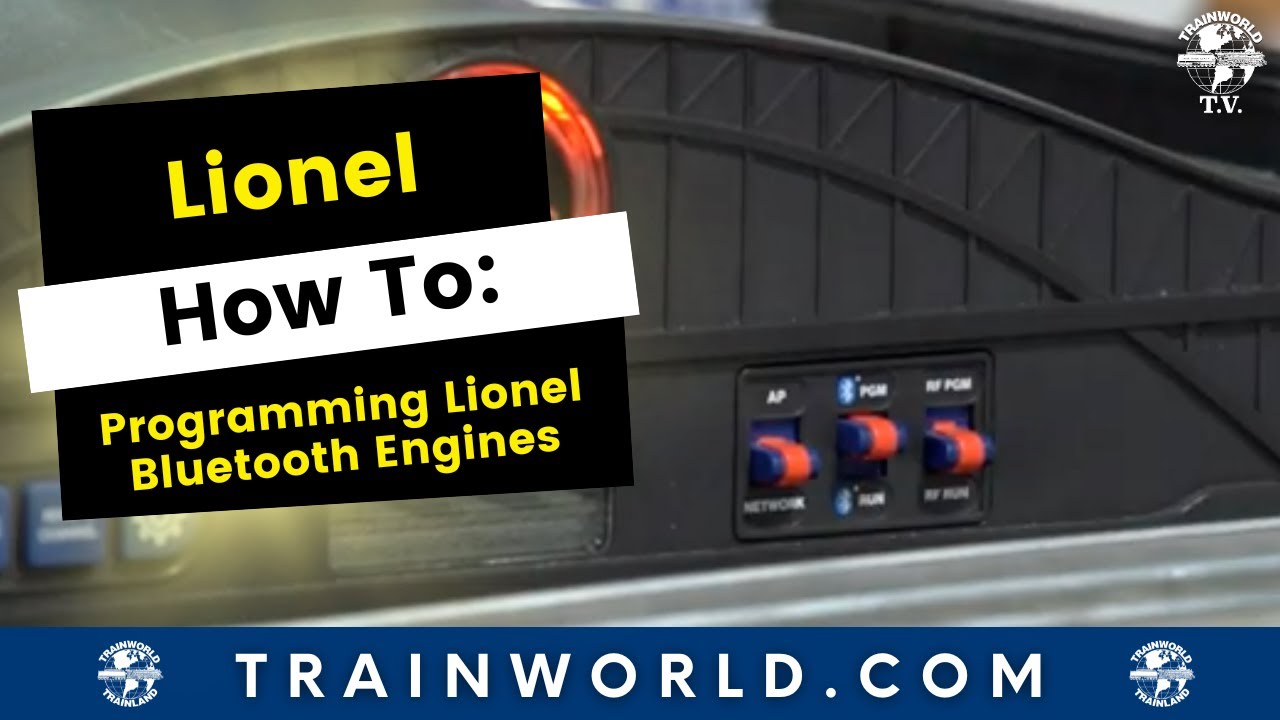 How To Program Lionel Bluetooth Engines With Lionel Base3 - YouTube