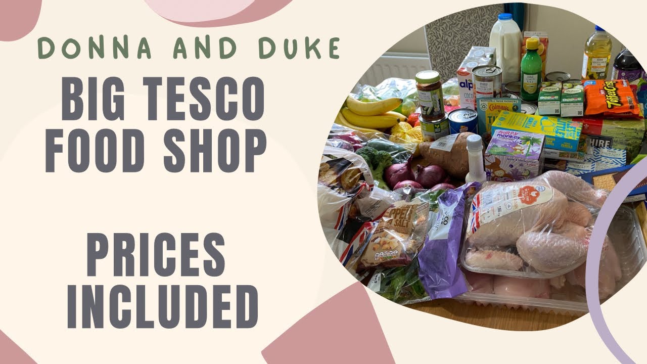Big £100+ Tesco food shop - eating healthy and stocking up! - YouTube