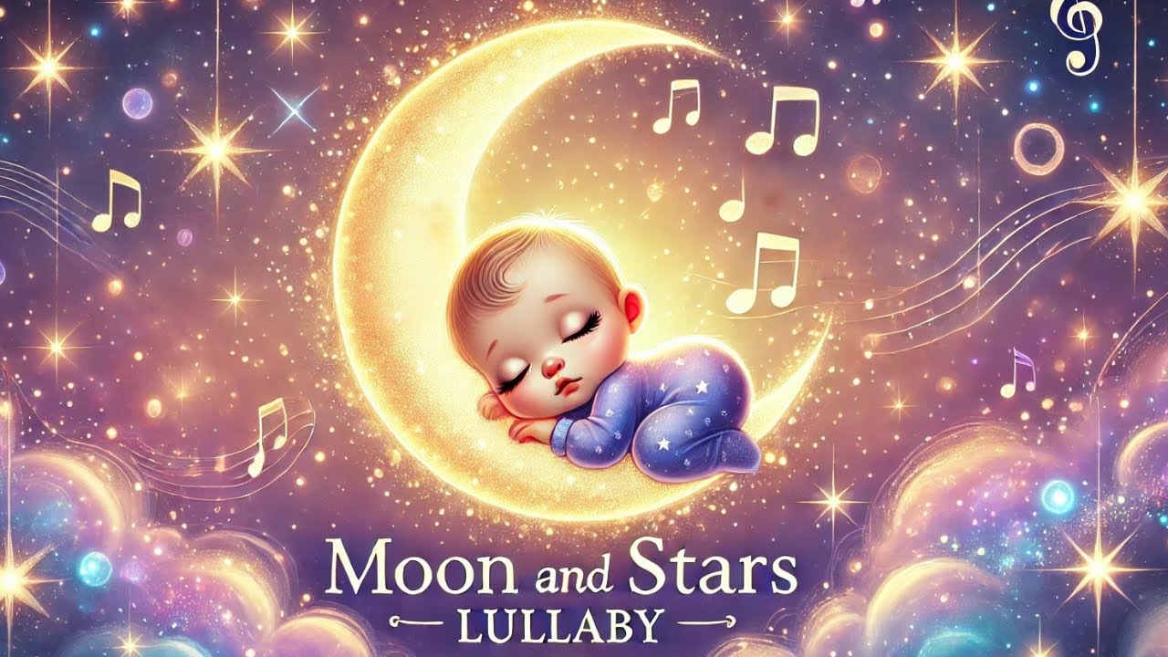 Moon and Stars Lullaby for Babies | 30 Minute Soft Piano & Gentle Voice ...