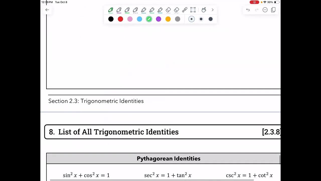 2.3.7 Proving Trig Identities Using Even and Odd Properties - YouTube