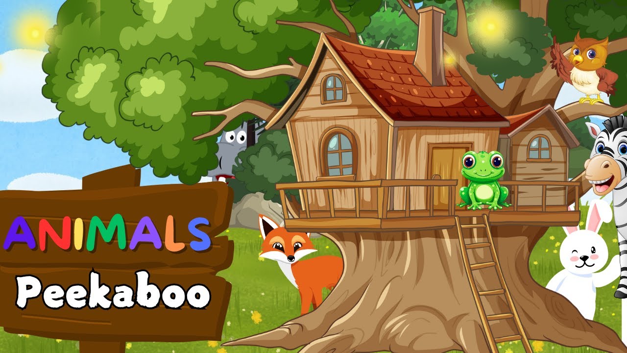 Peekaboo - Learn Wild Animals, Farm Animals, Pet Animals, Animal Sounds ...