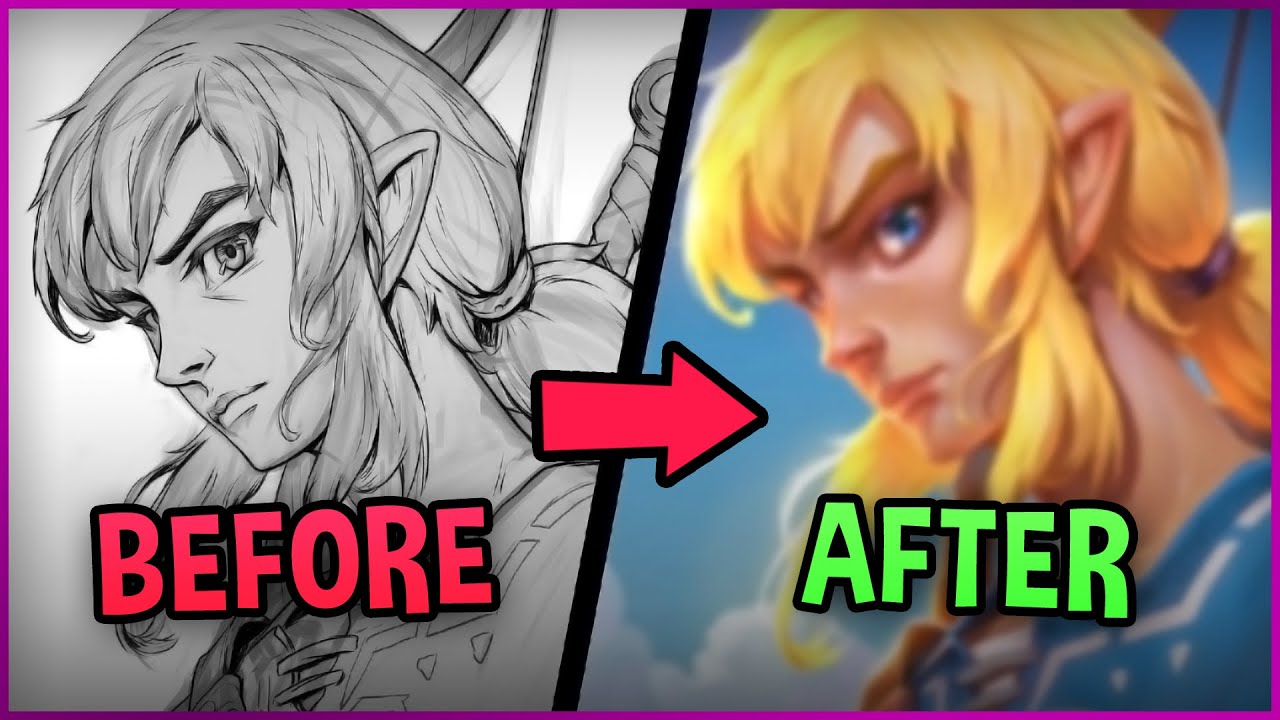 My Favorite Digital Painting Technique - Easy method for Beginners and ...