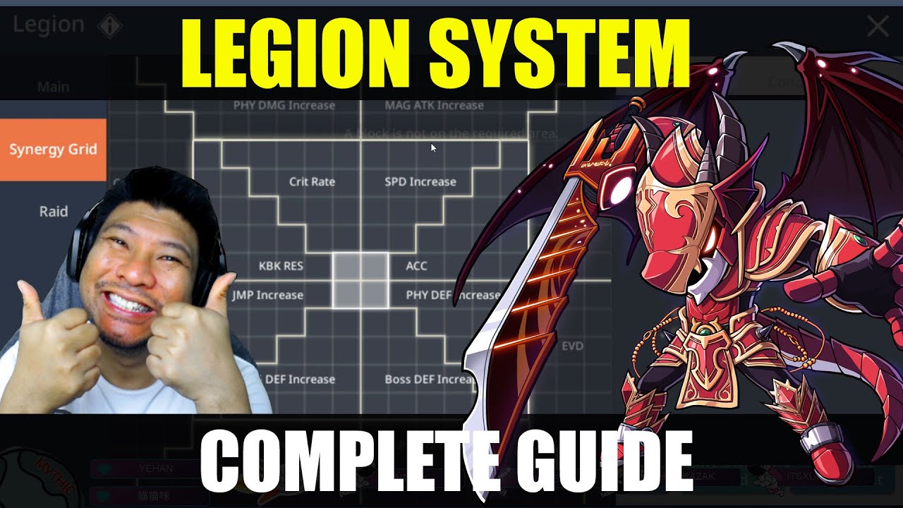 Maplestory m - Legion System Complete Guide and Tips - YouTube