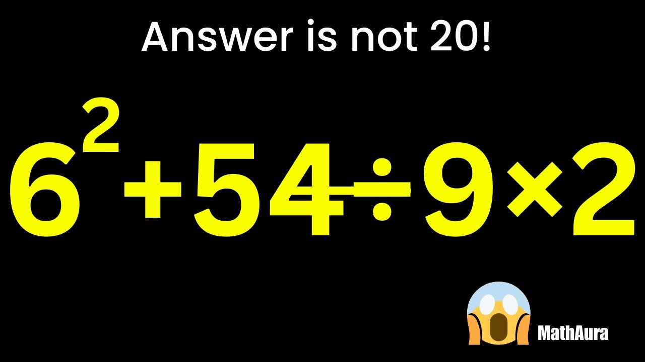 This Simple Math Expression Confuses Everyone! | BODMAS Confusion - YouTube