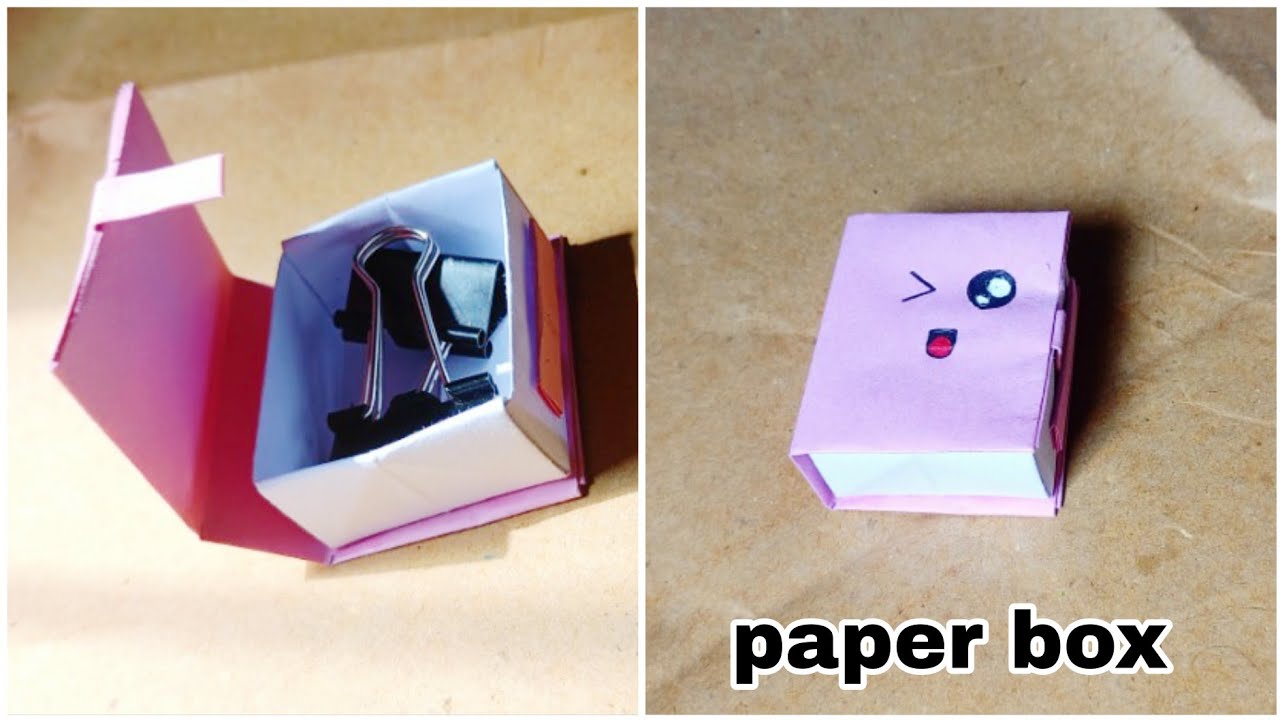 diy paper book box organizer | cute craft |origami paper gift bag ...