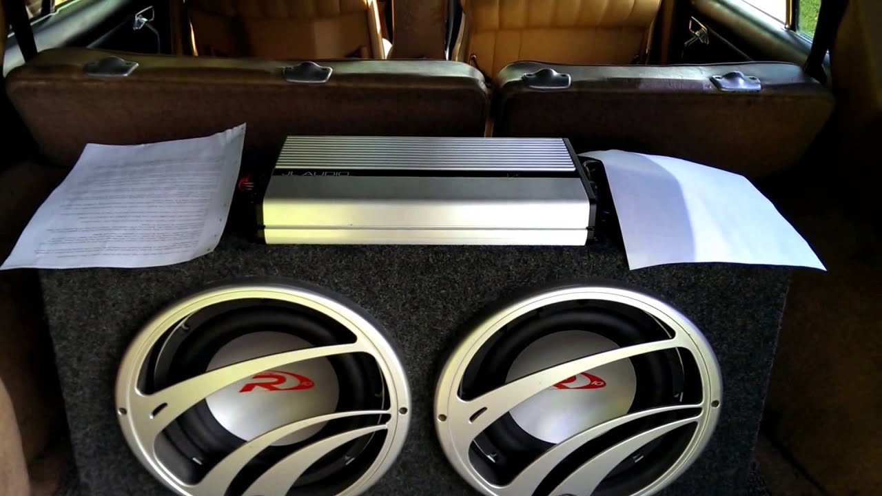 Alpine Type-R subwoofer's in a 300TD - YouTube