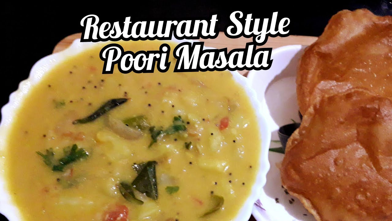Restaurant Style Poori Masala Recipe/How to Make Poori Masala/Potato ...