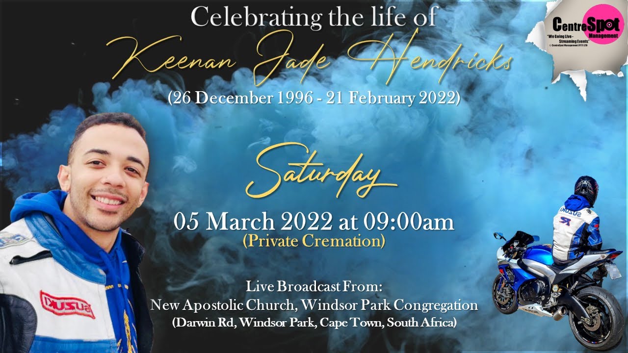 Funeral Service of the late Keenan Jade Hendricks - 05 March at 09:00am - YouTube