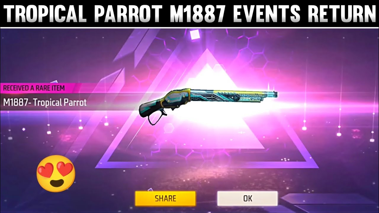 Tropical Parrot Return Freefire Tropical parrot M1887 Return and AN94 Evolution Faded wheel ...