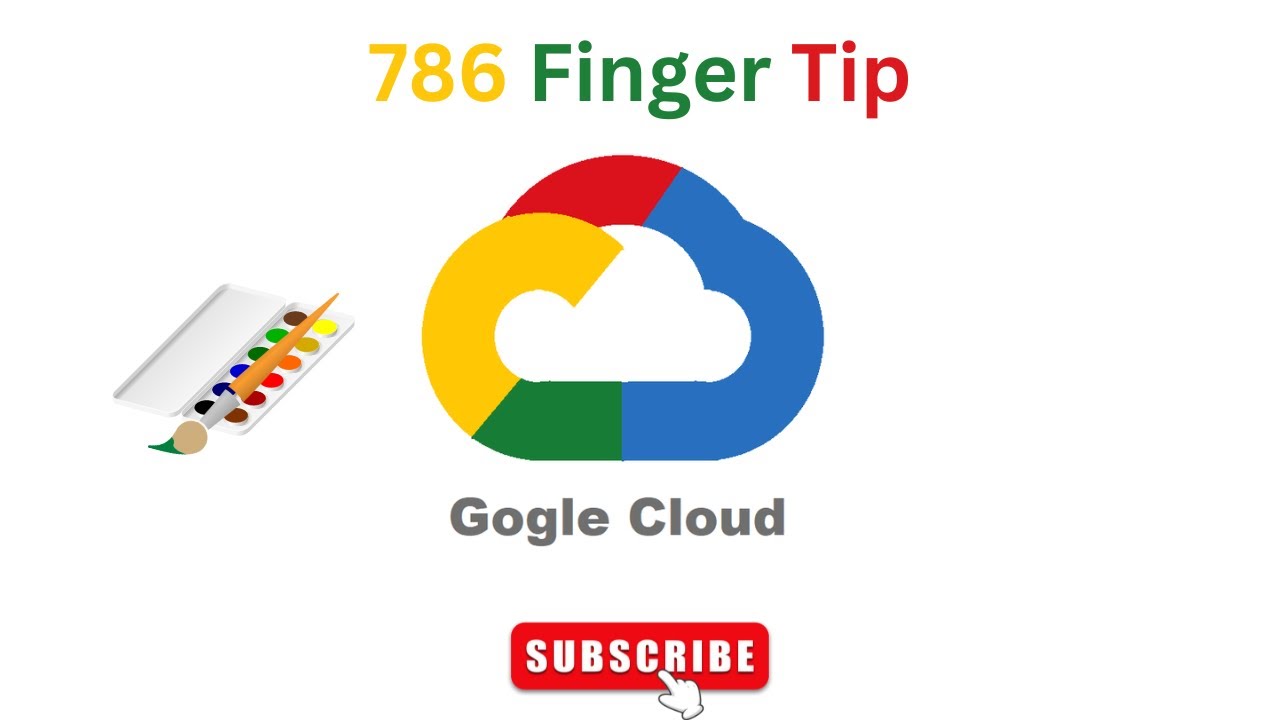 How to draw a Google Cloud logo in ms paint/ Drawing - YouTube