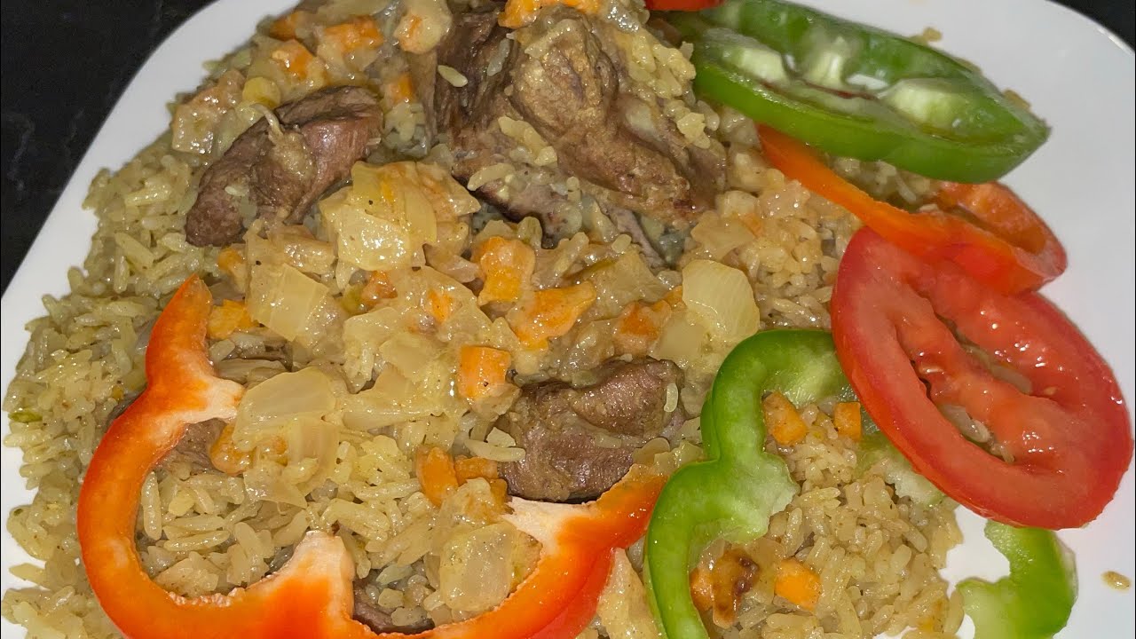 Thiebou yapp ( riz à la viande facile) - YouTube