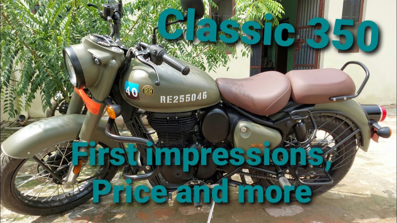 Royal Enfield Classic 350 Signals Marsh Grey First impressions, walk ...