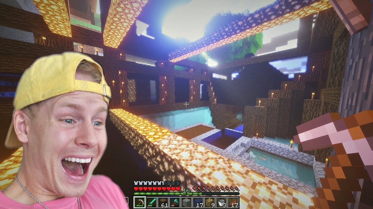 i built the CRAZIEST House in Minecraft! (24 Hour Challenge) - YouTube