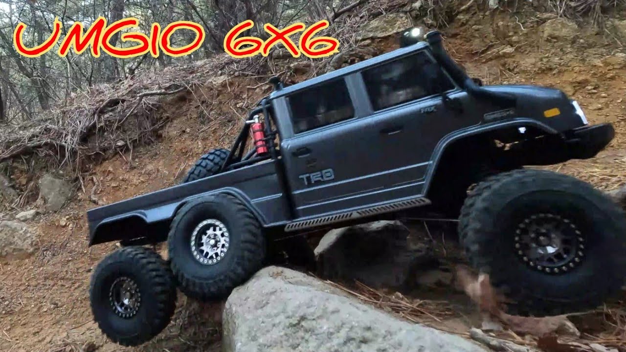 UMG10 UNIMOG 6x6 1/10 RC Rock Crawling - YouTube