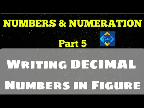 HOW TO WRITE DECIMAL NUMBERS IN FIGURES // BASIC MATHS // PRIMARY 4,5&6 ...
