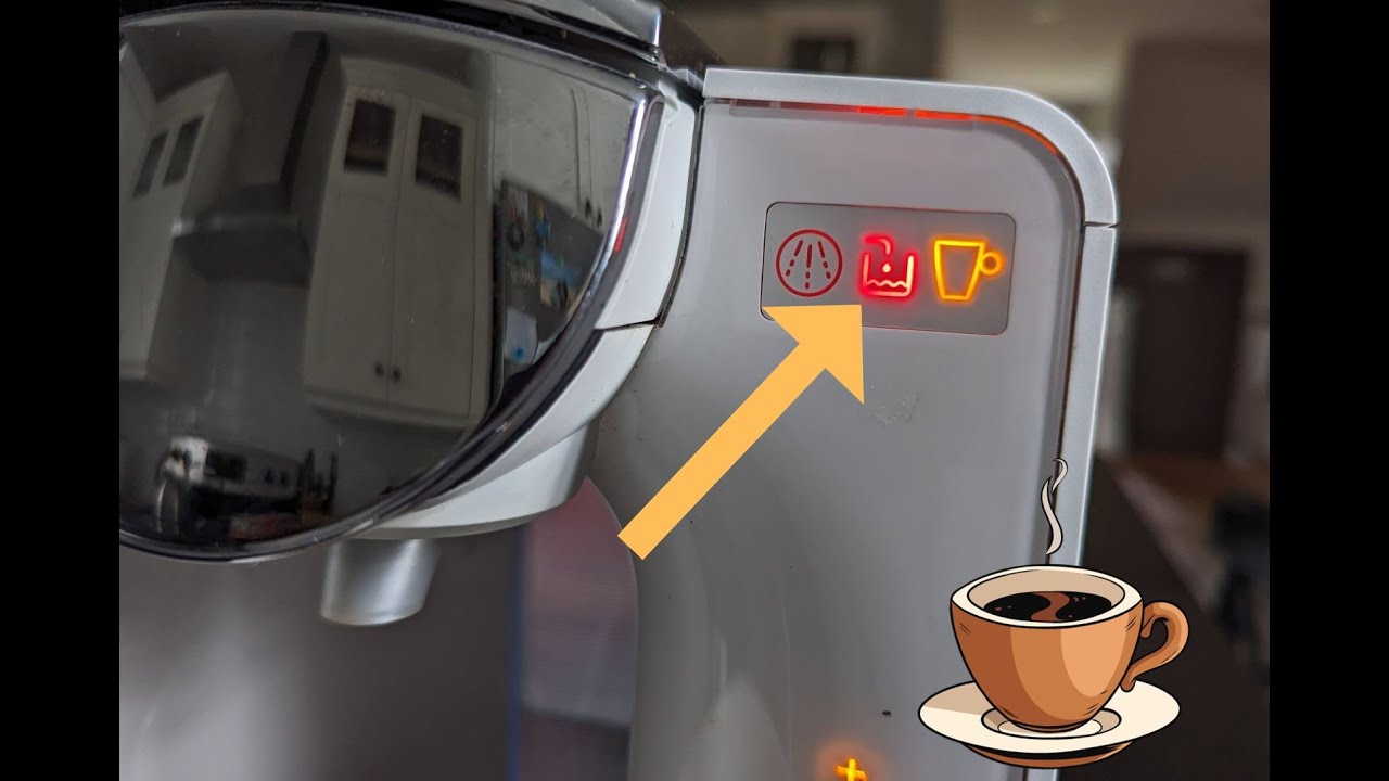 Cafetière Tassimo, problème voyant lumineux rouge - YouTube