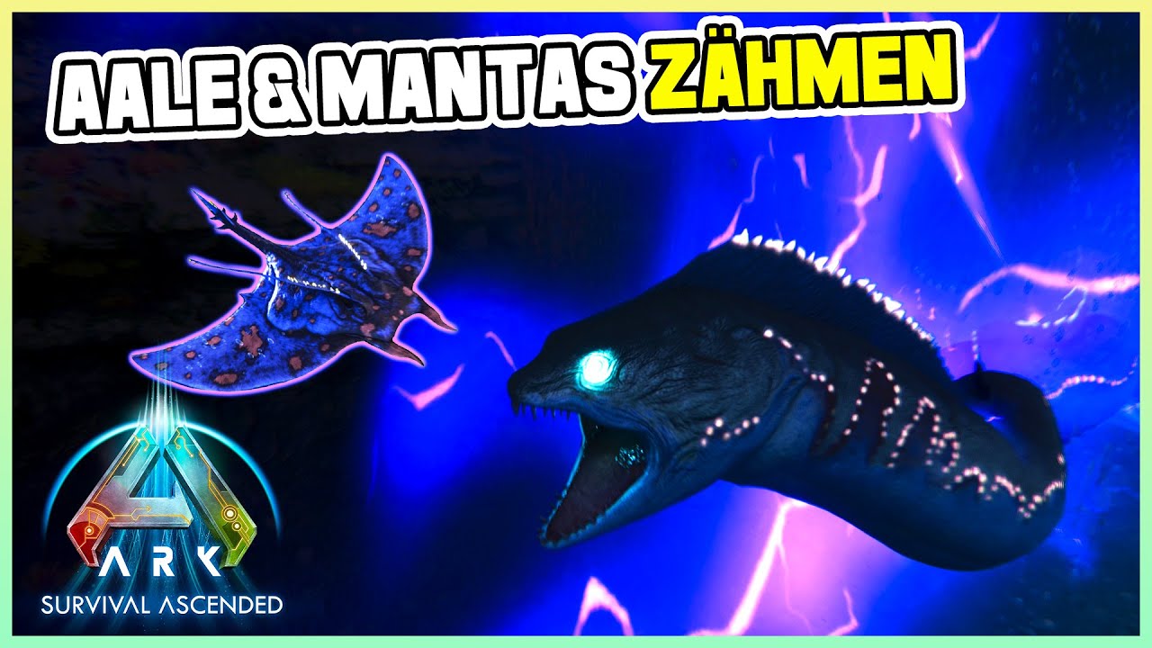 ARK Survival Ascended - 63 - Mantas & Aale zähmen ⭐ ASA Let's Play ...