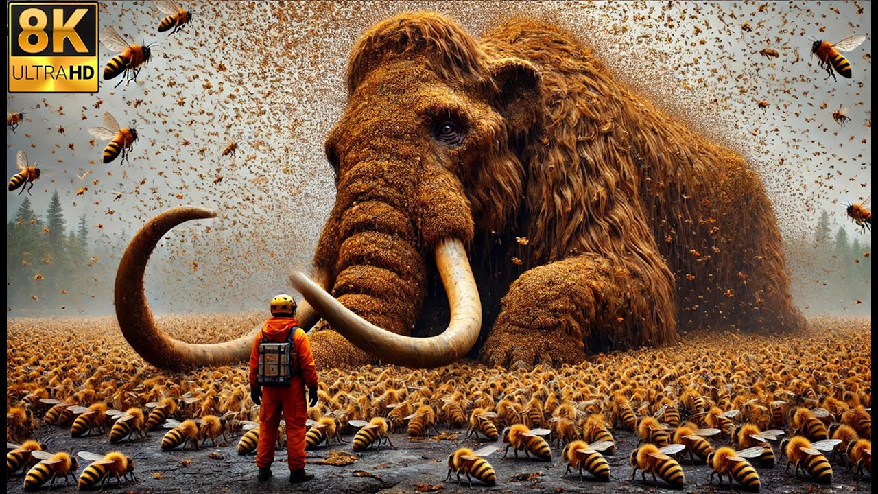 Giant Woolly Mammoth Attacked by Mutant Bees – Trapped in a Parasite ...