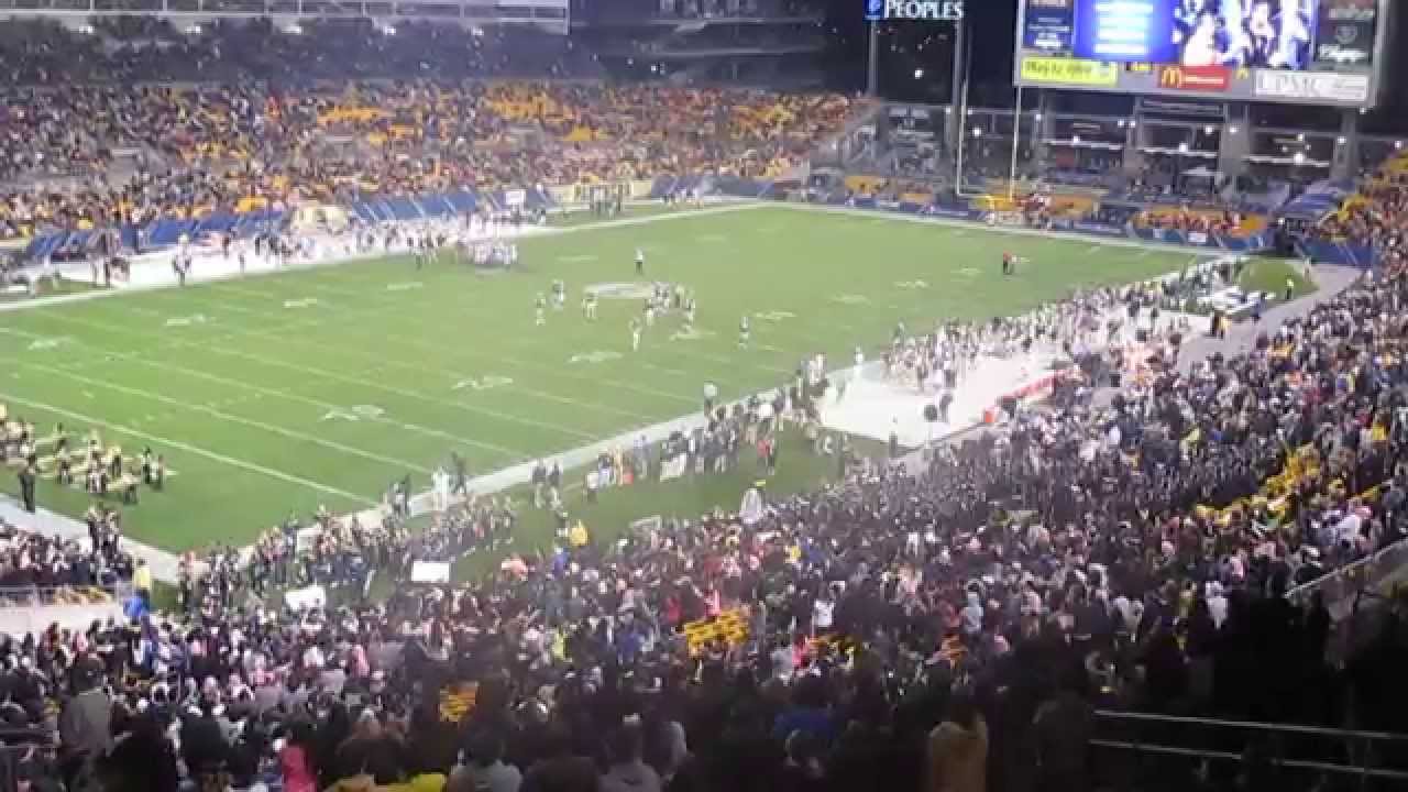 2014 Pitt vs Virginia Tech Sweet Caroline Lets Go Pitt - YouTube