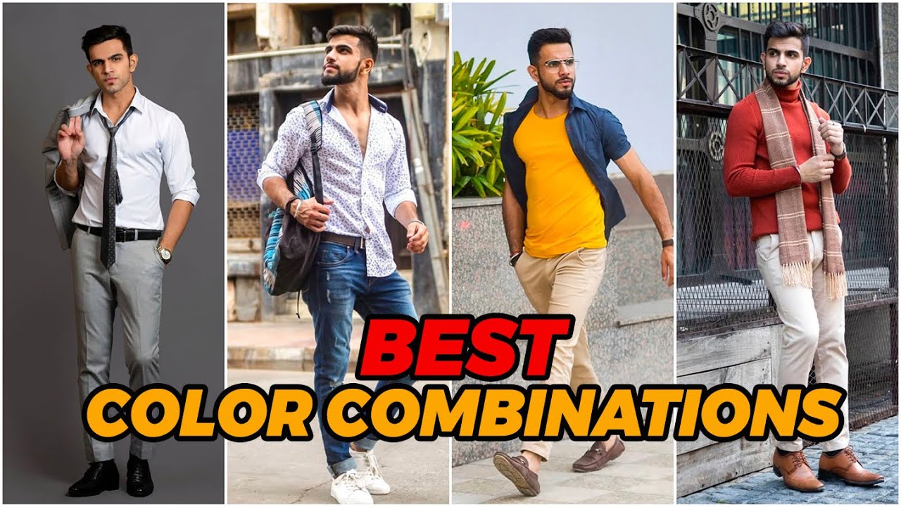 How to MATCH COLORS of Clothes | Best COLOR COMBINATIONS for Indian Men ...