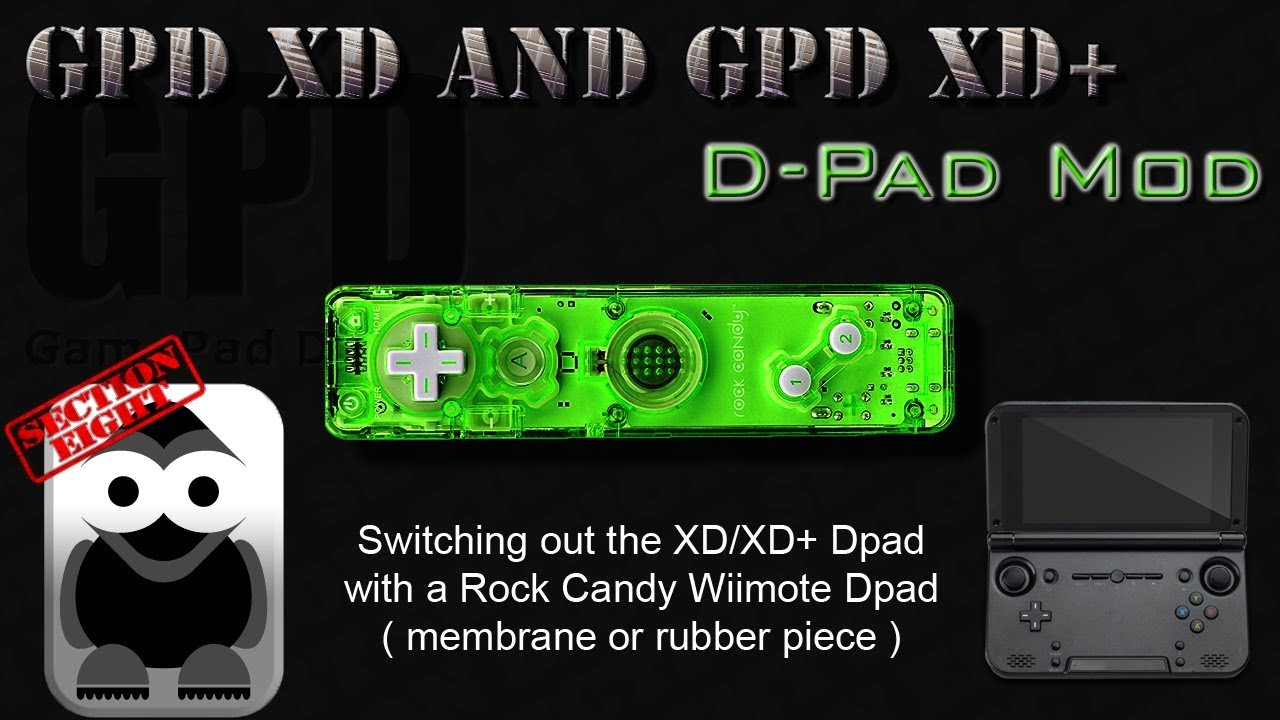 GPD XD and GPD XD(Plus) - D-Pad Mod ( Directional pad rubber piece ...