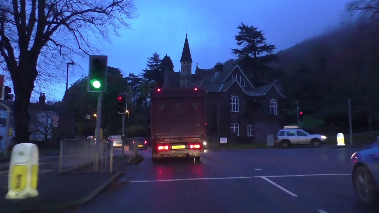 Driving On The A449 From Worcester Through Malvern To Ledbury, England ...