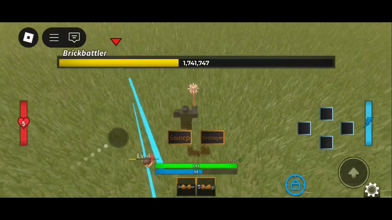 Brick battler skilled based boss fight - YouTube