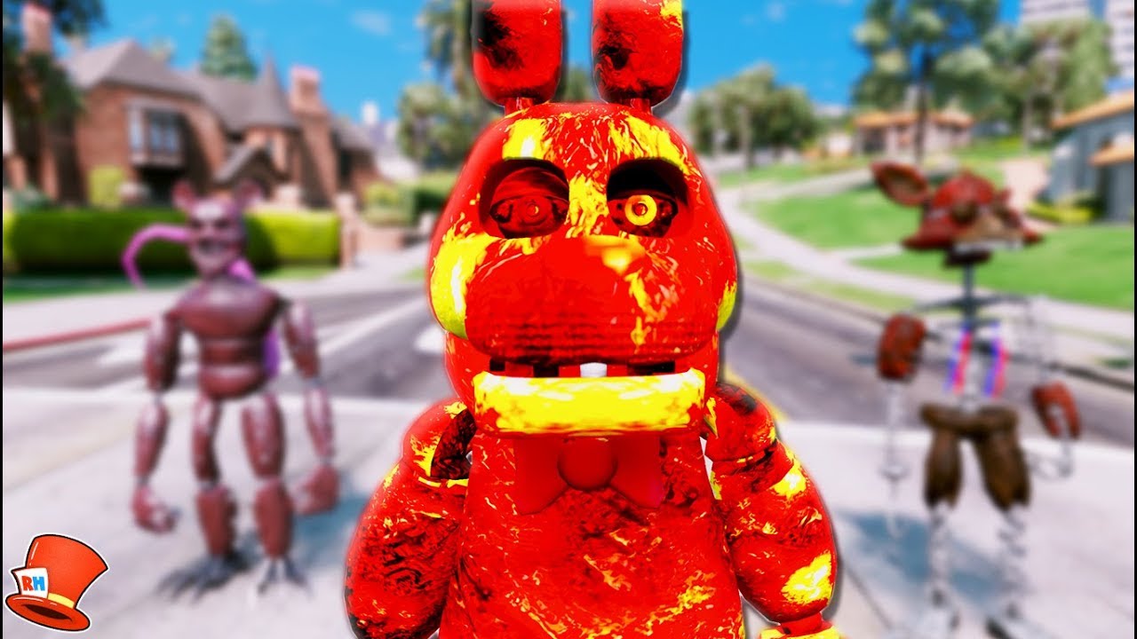 BRAND NEW LAVA BONNIE ANIMATRONIC! (GTA 5 Mods FNAF RedHatter) - YouTube